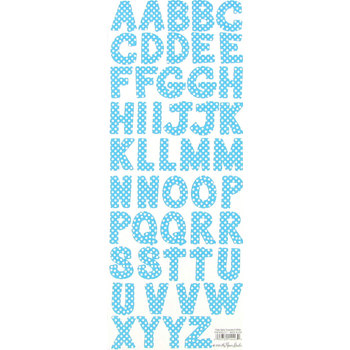 Turquoise Polka Dot Alphabet Stickers | Hobby Lobby | 382317